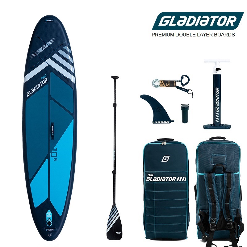 Gladiator PRO SUP - Premium Stand Up Paddle Boards im Komplettset